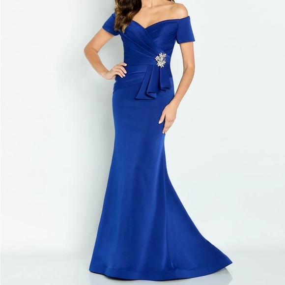 Cameron Blake | Dresses | Cameron Blake By Mon Cherie Cb41 Sapphire Sz 14 Mother Of Bride Or ...